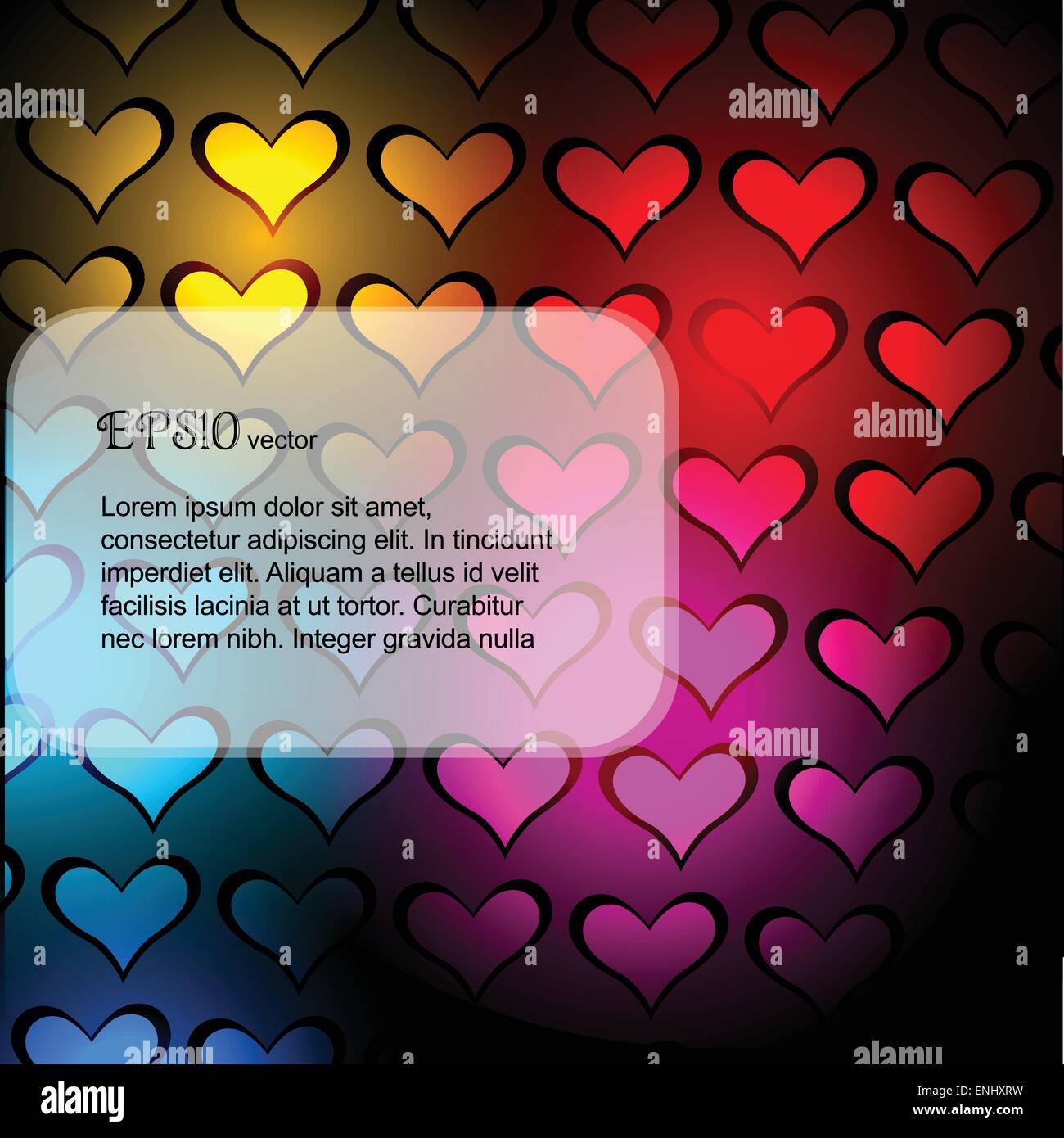 colorful love background design art Stock Vector Image & Art - Alamy