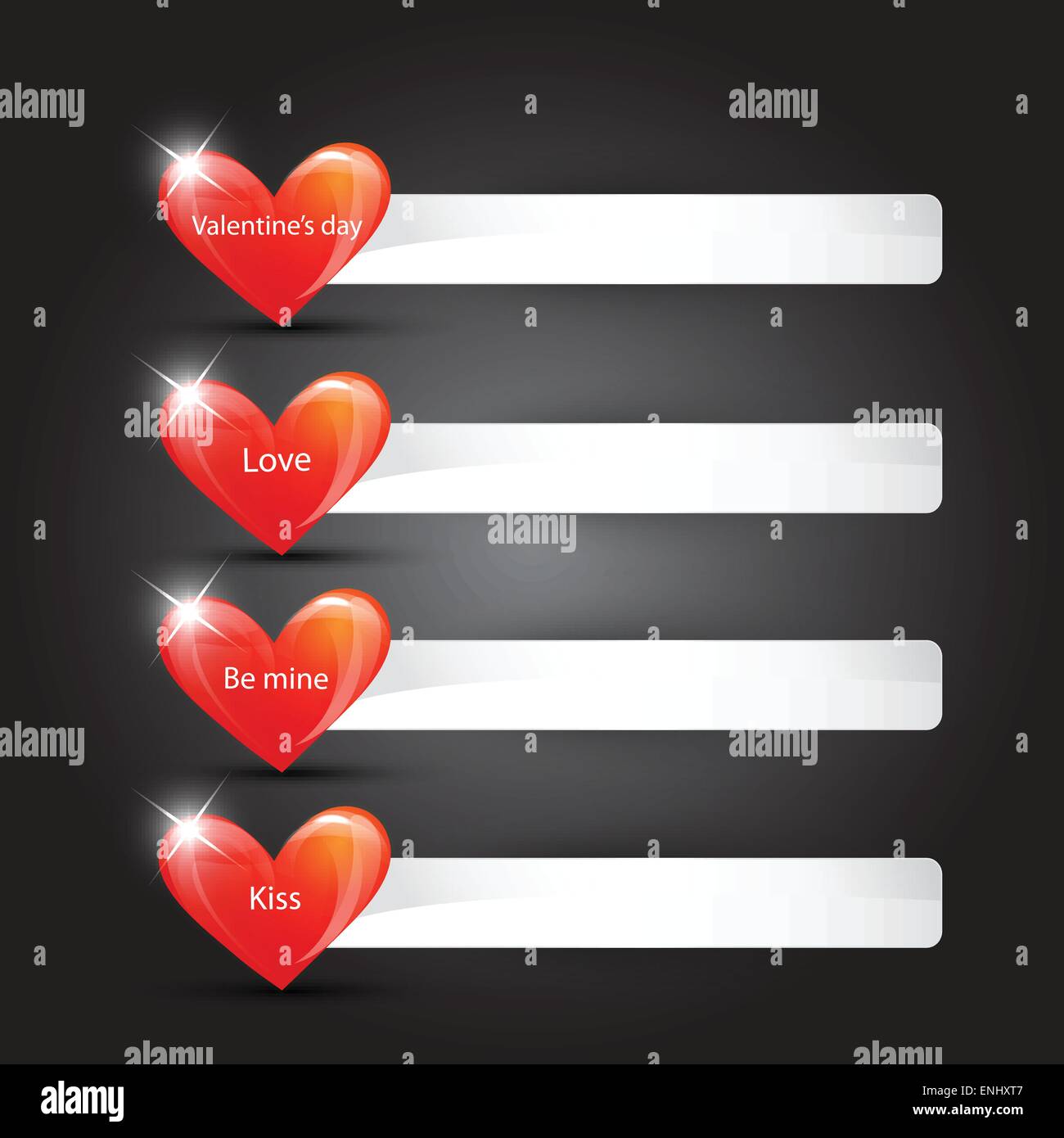 beautiful love banner design Stock Vector Image & Art - Alamy