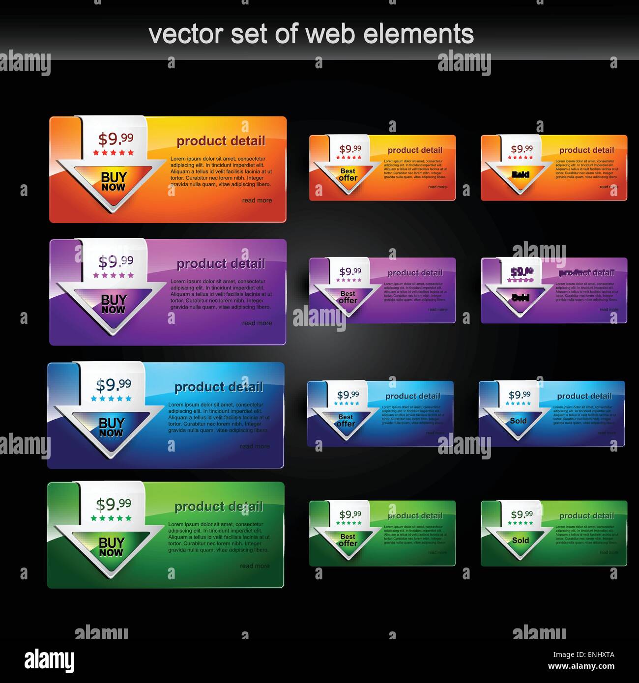 Colorful web Stock Vector Images - Alamy