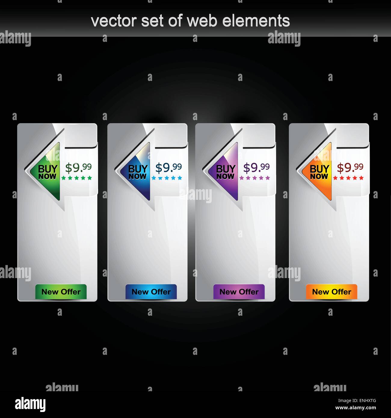 stylish shiny web elements Stock Vector Image & Art - Alamy