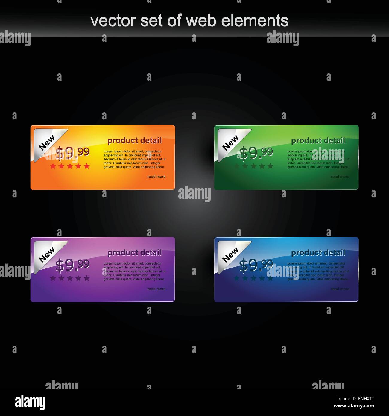 colorful product offer display element Stock Vector Image & Art - Alamy