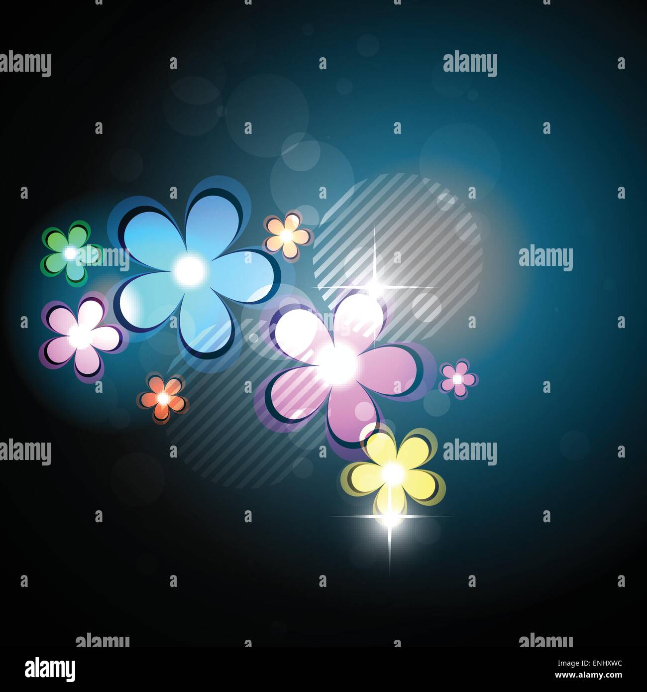 vector flower background Stock Vector Image & Art - Alamy