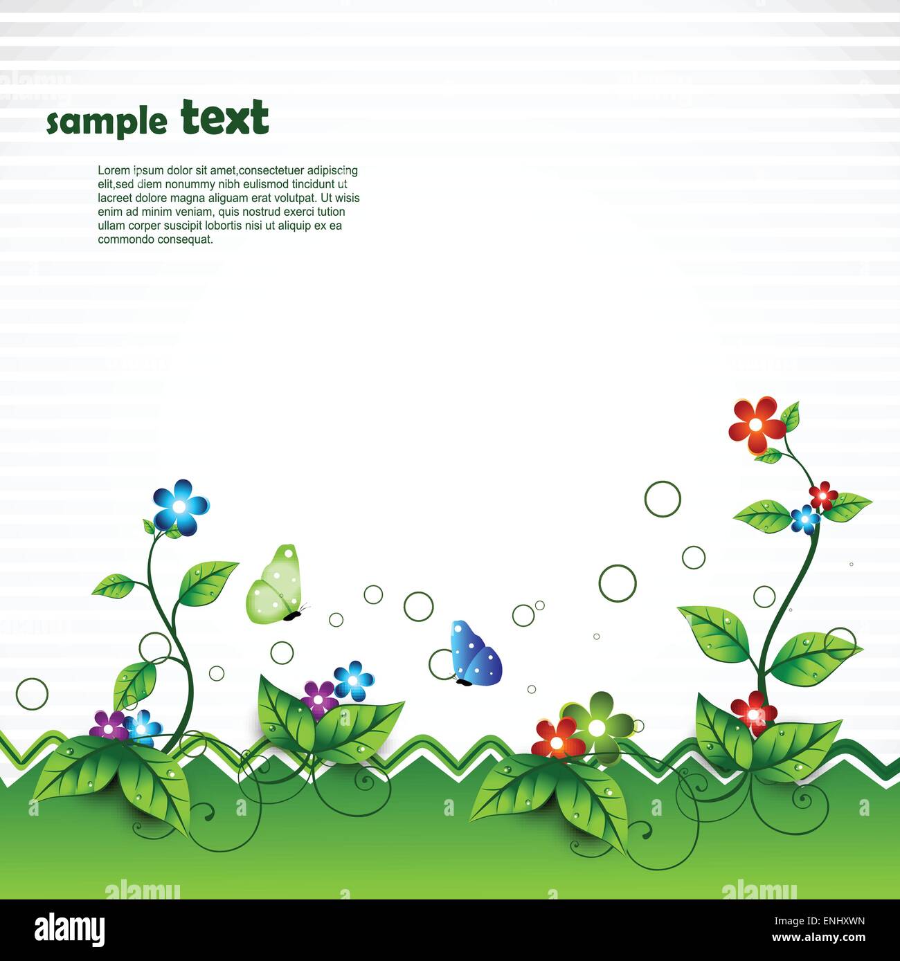 beautiful vector nature scene Stock Vector Image & Art - Alamy