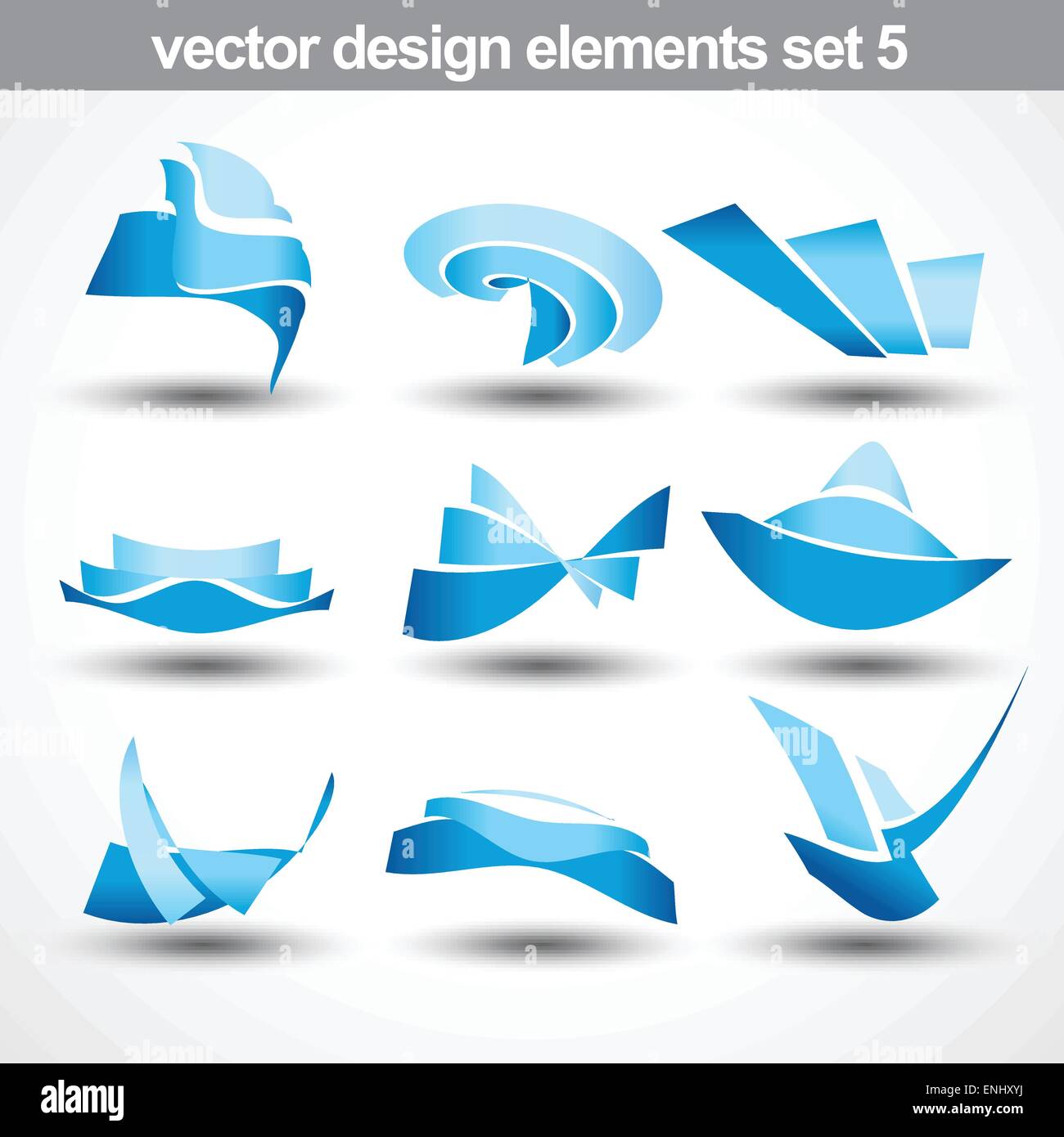 abstract shape vector set 5 Stock Vector Image & Art - Alamy