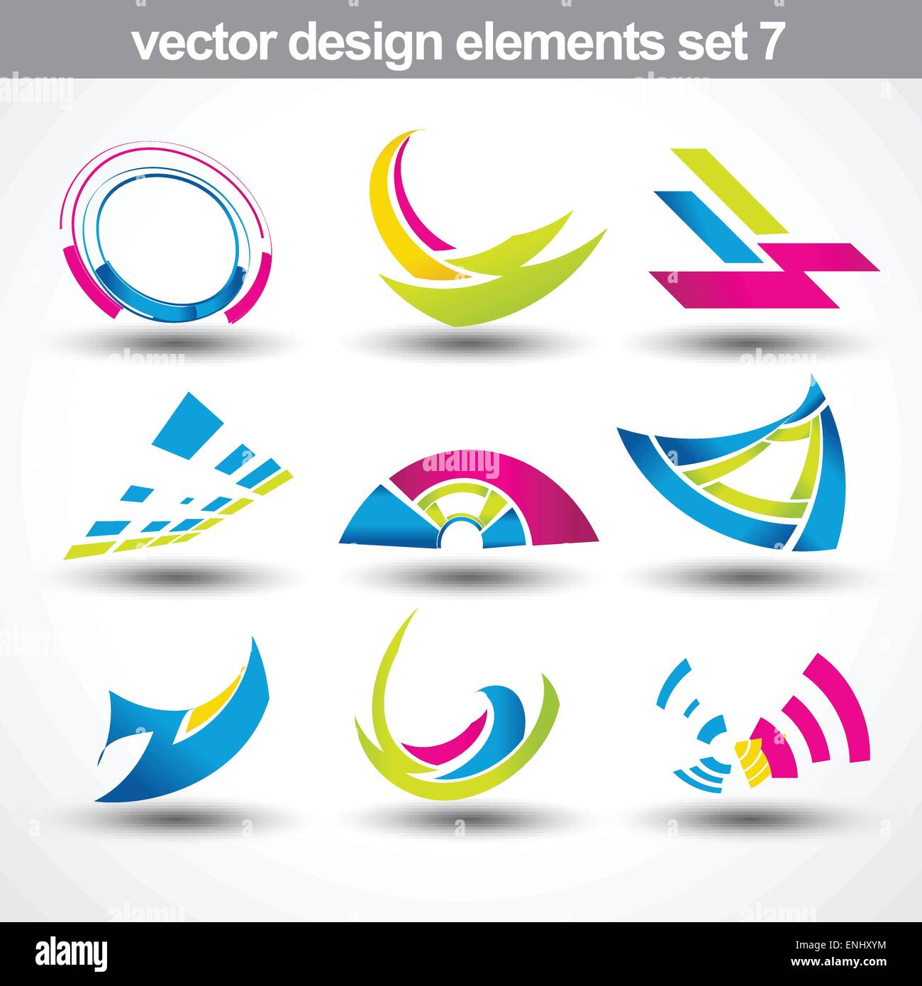 abstract shape vector set 7 Stock Vector Image & Art - Alamy