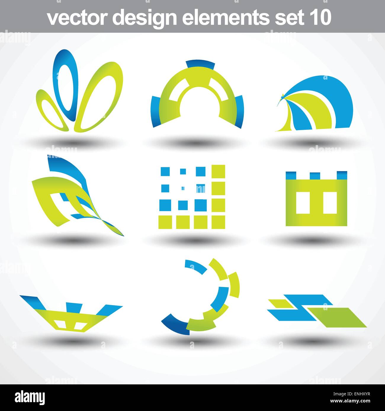 abstract shape vector set 10 Stock Vector Image & Art - Alamy