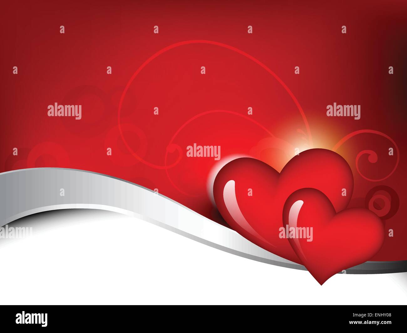 vector heart beautiful background design Stock Vector Image & Art - Alamy