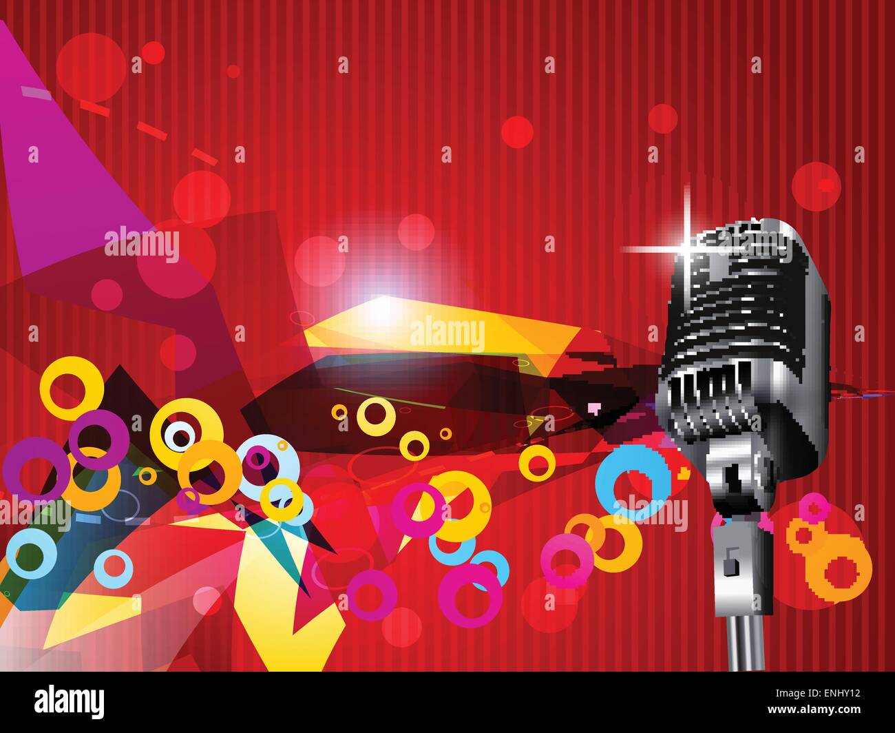 Stylish mic Stock Vector Images - Alamy
