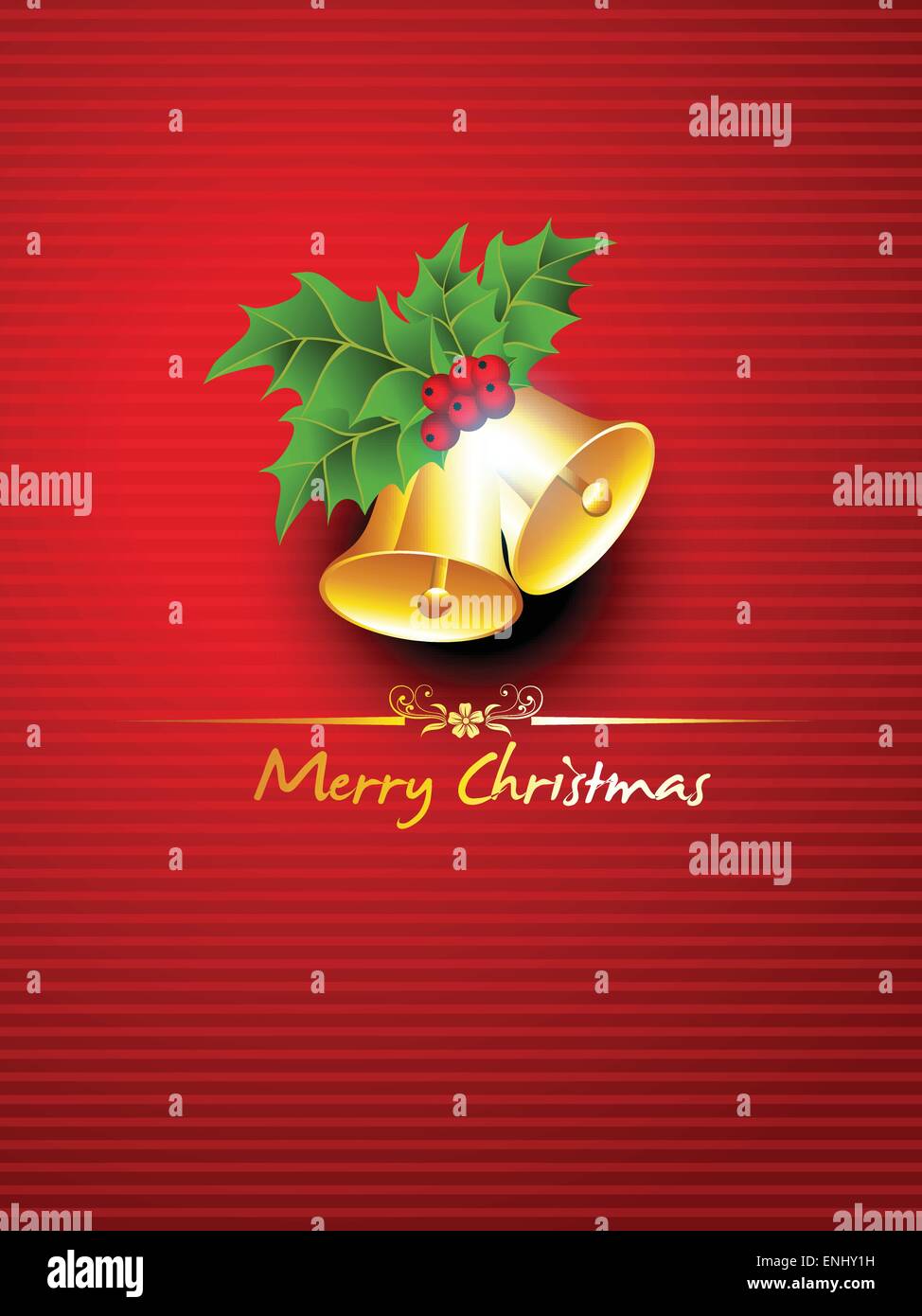 Beautiful christmas bells isolated Stock Vector Images - Alamy