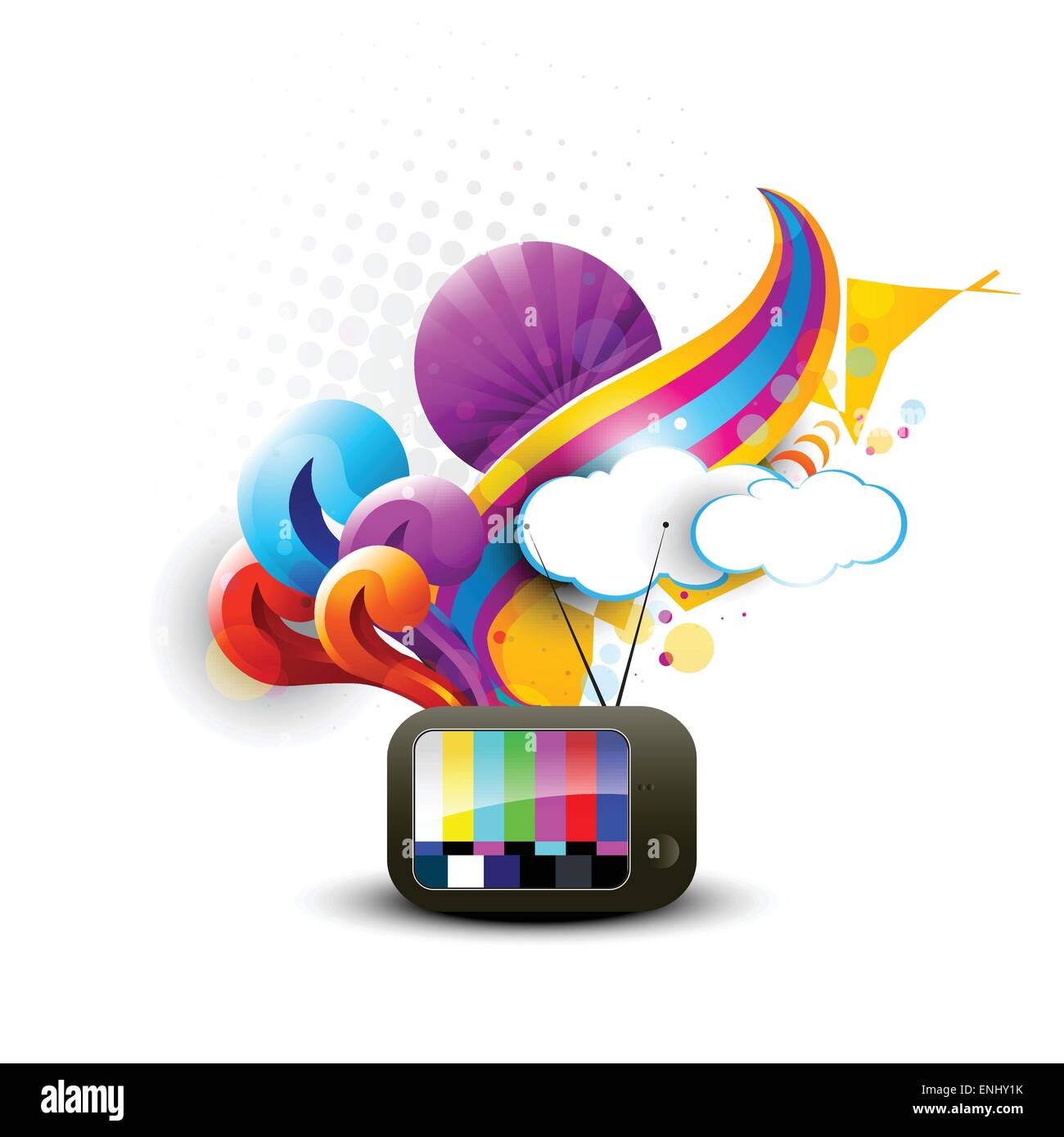 abstract tv vector artistic design Stock Vector Image & Art - Alamy