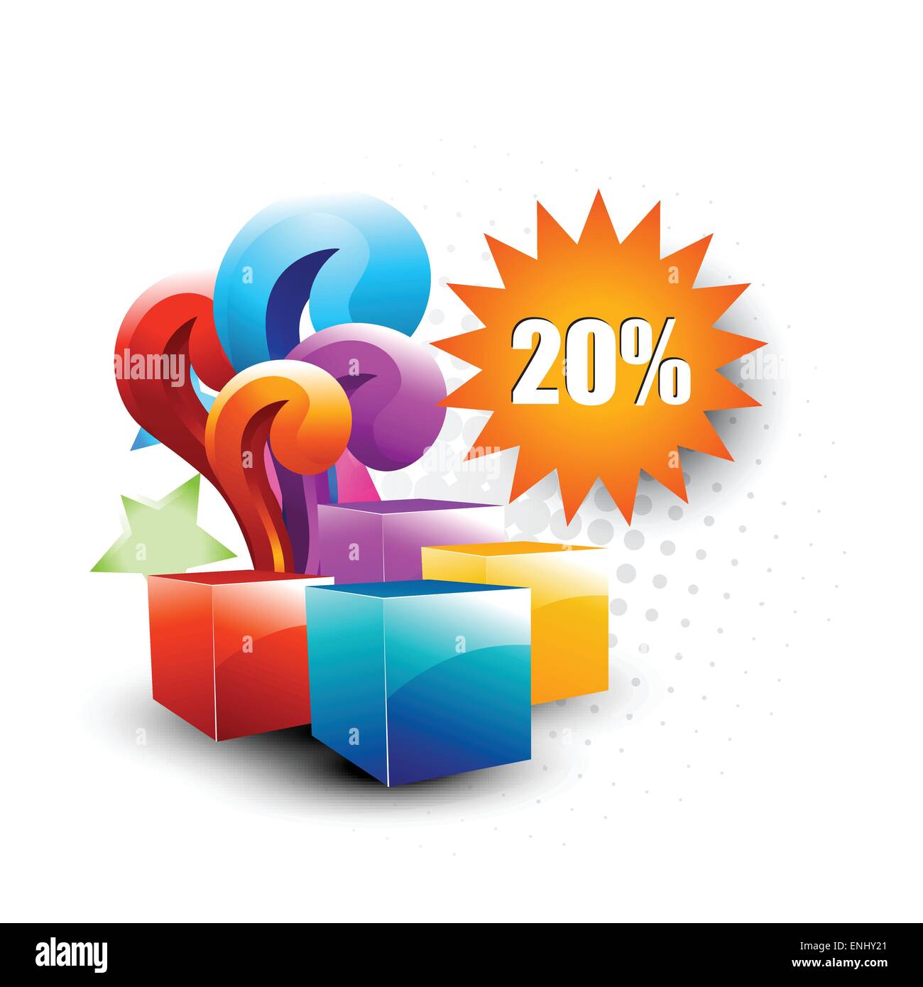 vector colorful eps10 gift box Stock Vector Image & Art - Alamy