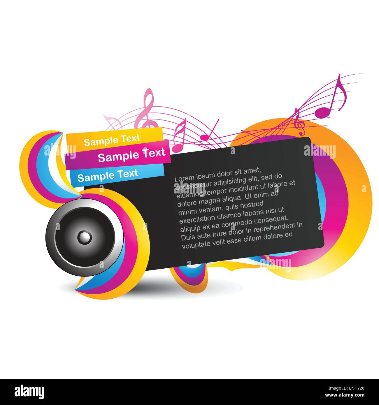 stylish music vector design background Stock Vector Image & Art - Alamy