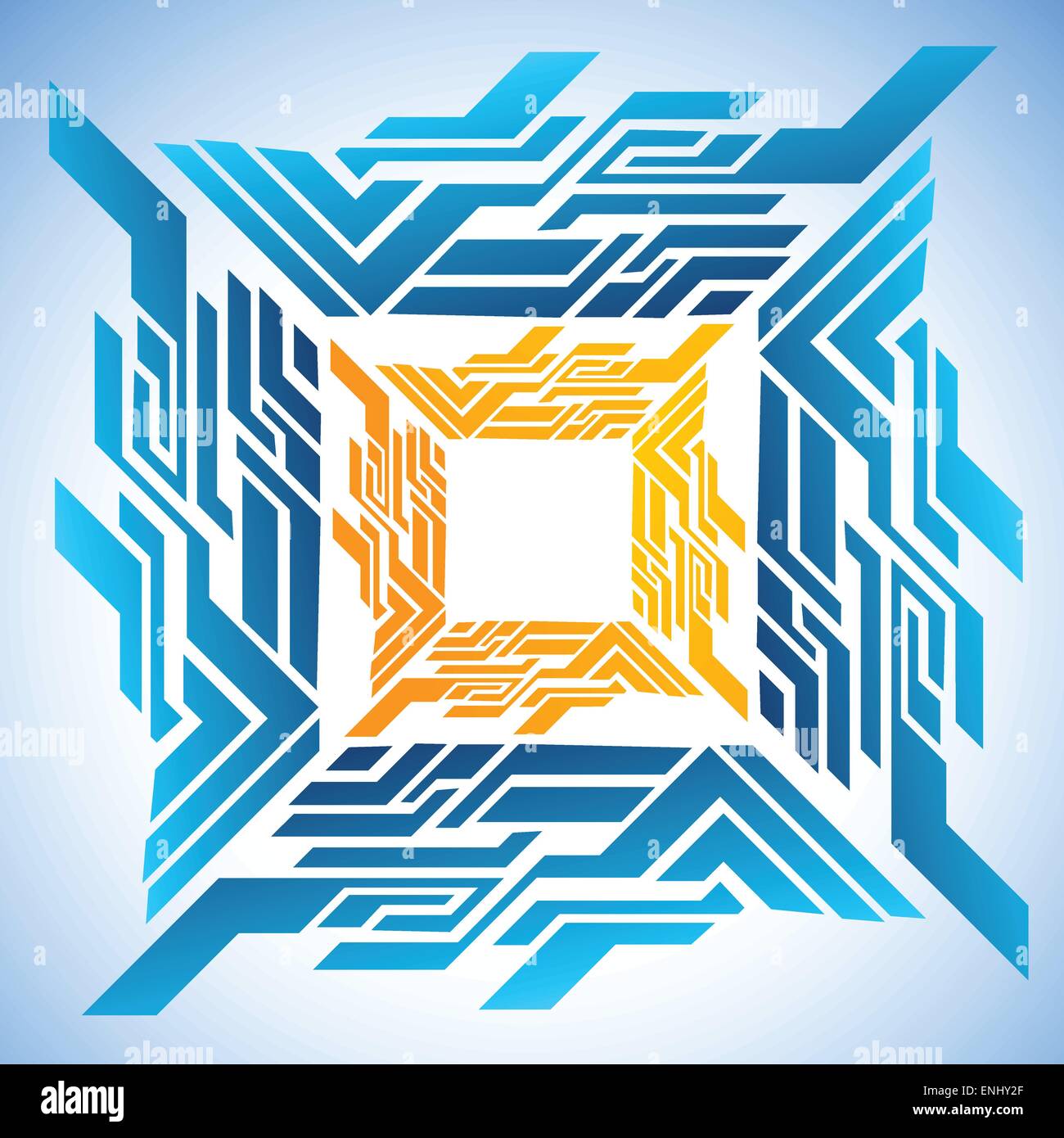 High tech architecture style Stock Vector Images - Alamy