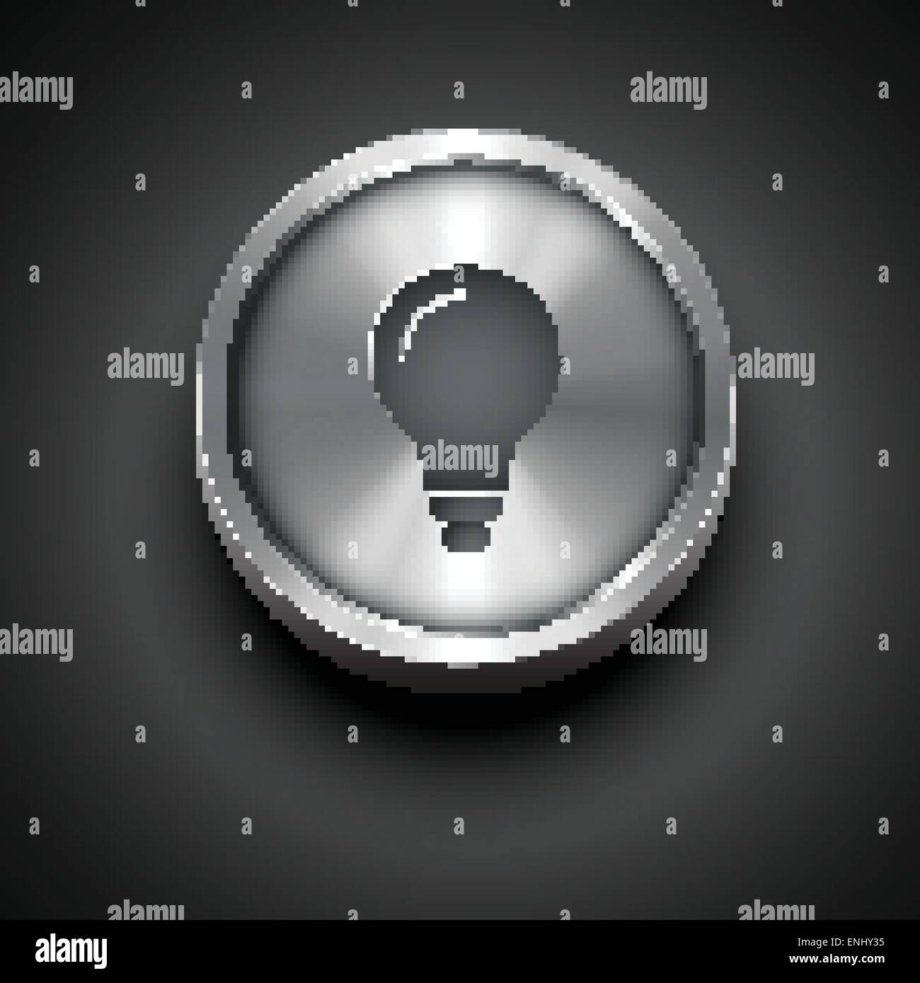 Light bulb button vector vectors hi-res stock photography and images ...