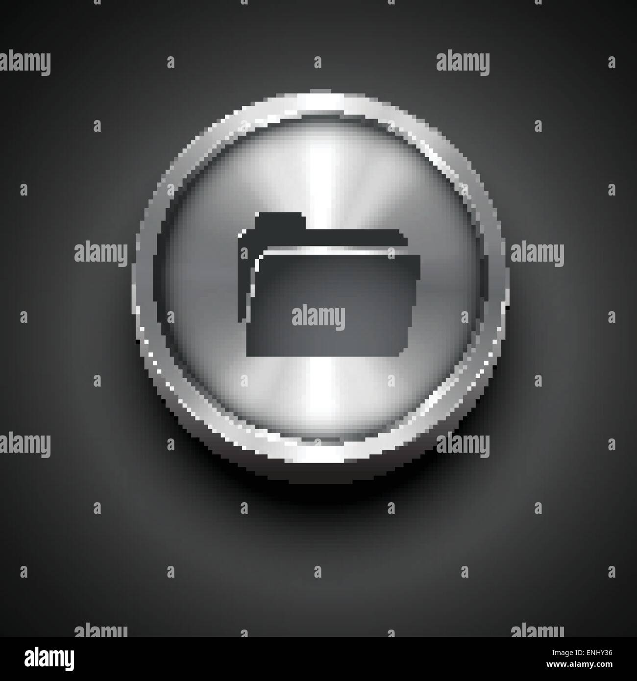 vector folder metallic icon design Stock Vector Image & Art - Alamy
