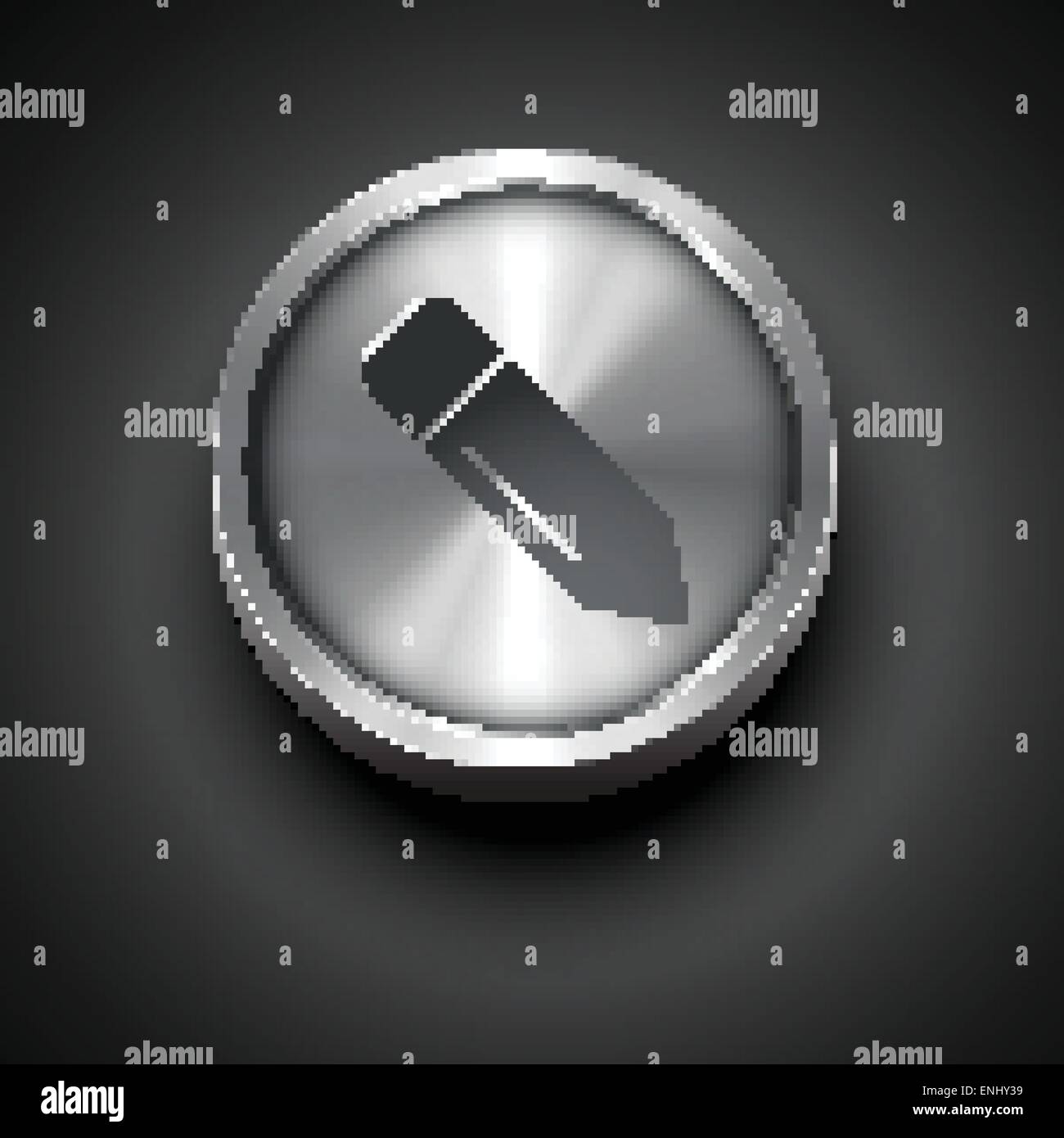 vector metallic pen icon design Stock Vector Image & Art - Alamy