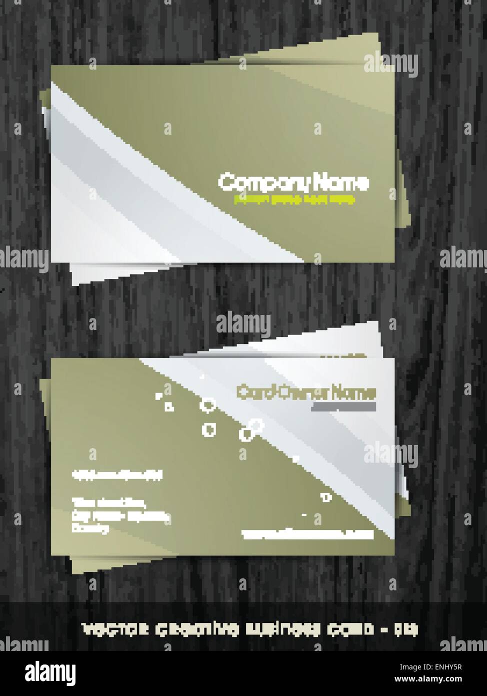 stylish clean and simple business card template Stock Vector Image ...