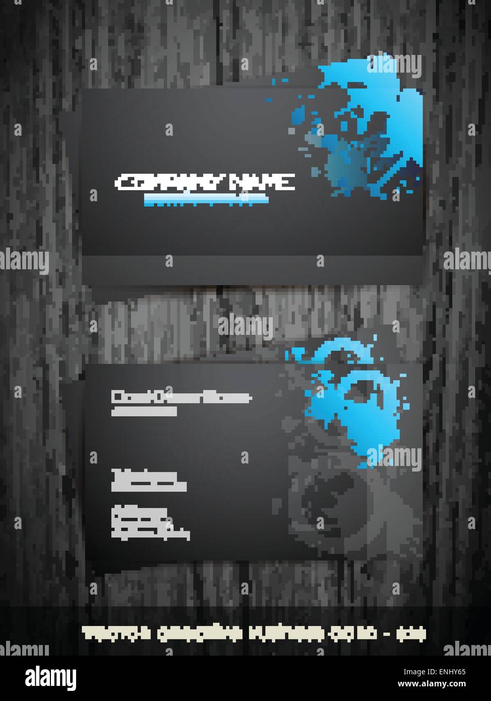 creative dark business card design Stock Vector Image & Art - Alamy