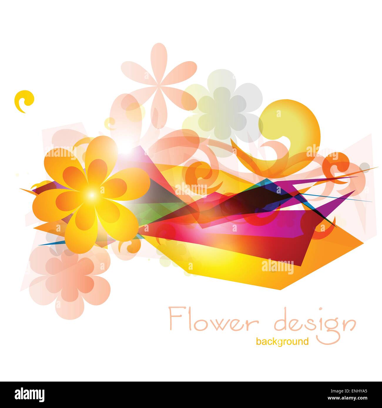 beautiful vector flower design art Stock Vector Image & Art - Alamy