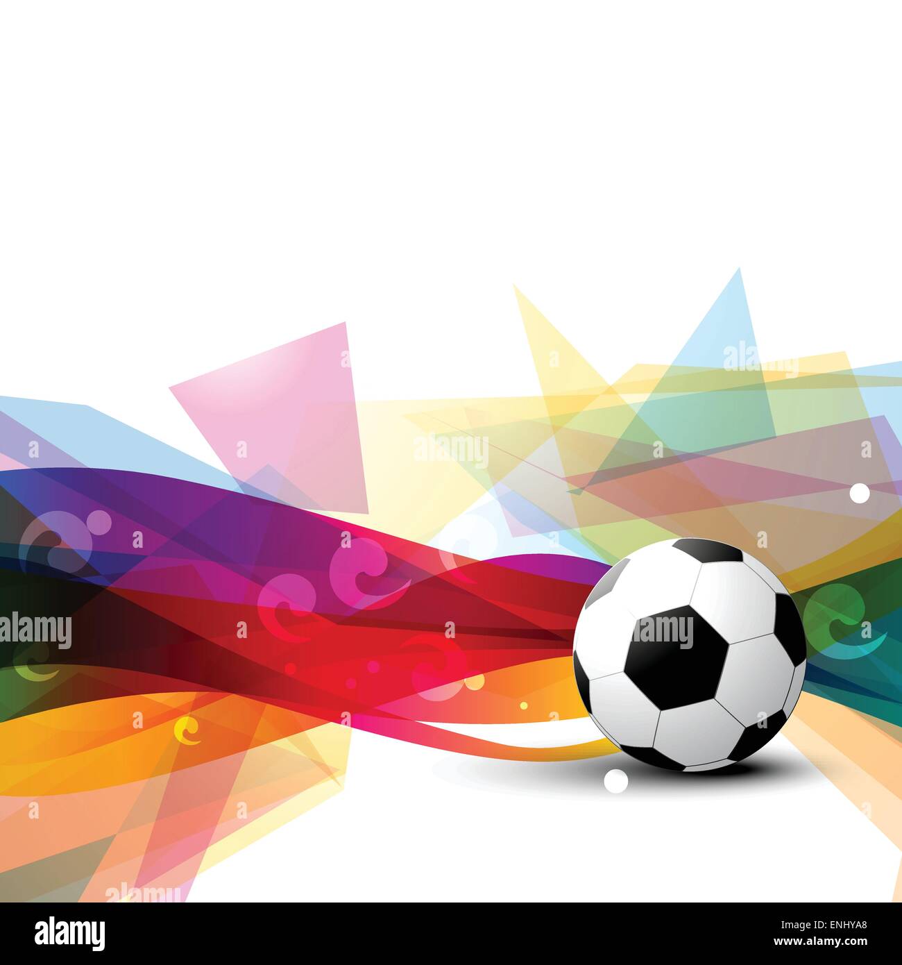 beautiful football vector design art Stock Vector Image & Art - Alamy