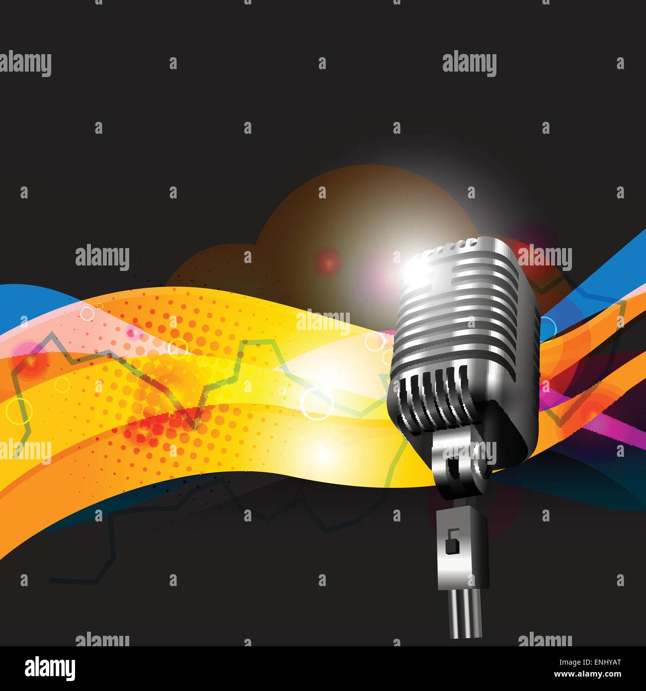vector mic funky design art Stock Vector Image & Art - Alamy