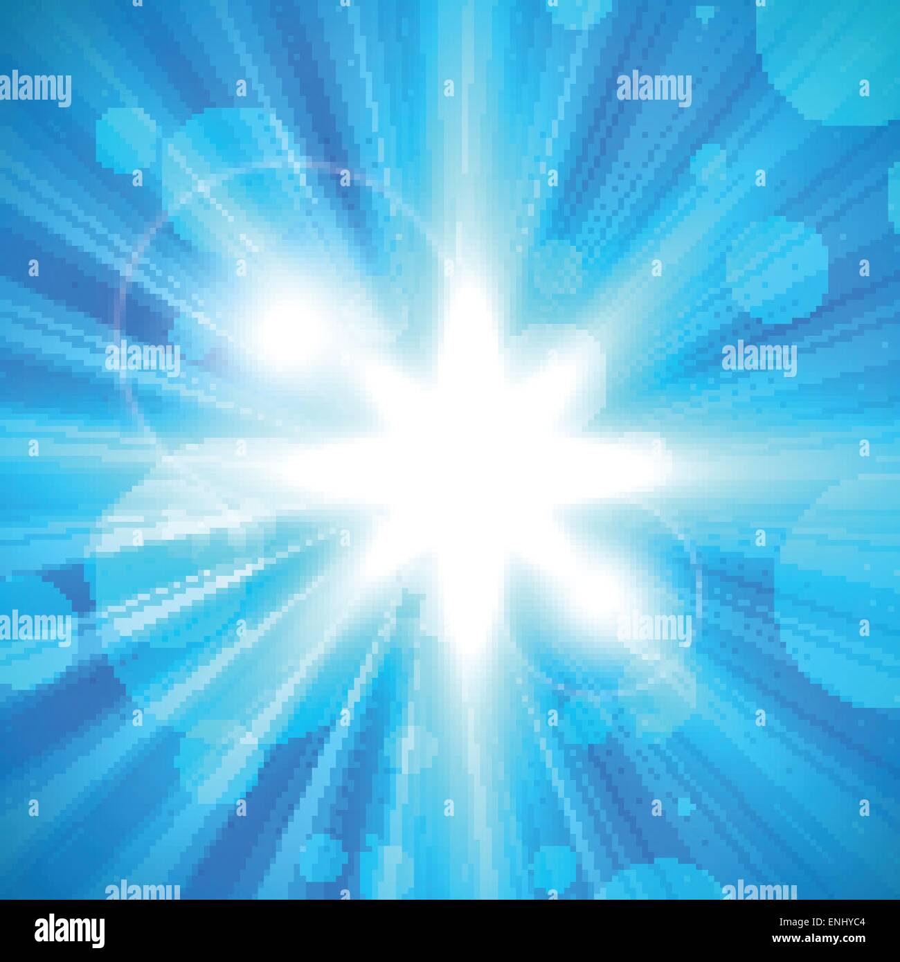 Blue gradient background sparkling stars Stock Vector Images - Alamy