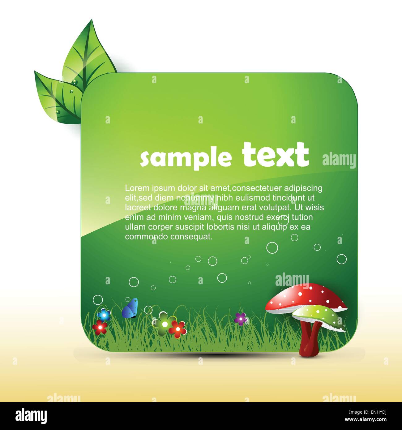 vector nature artwork with space for your text Stock Vector Image & Art ...