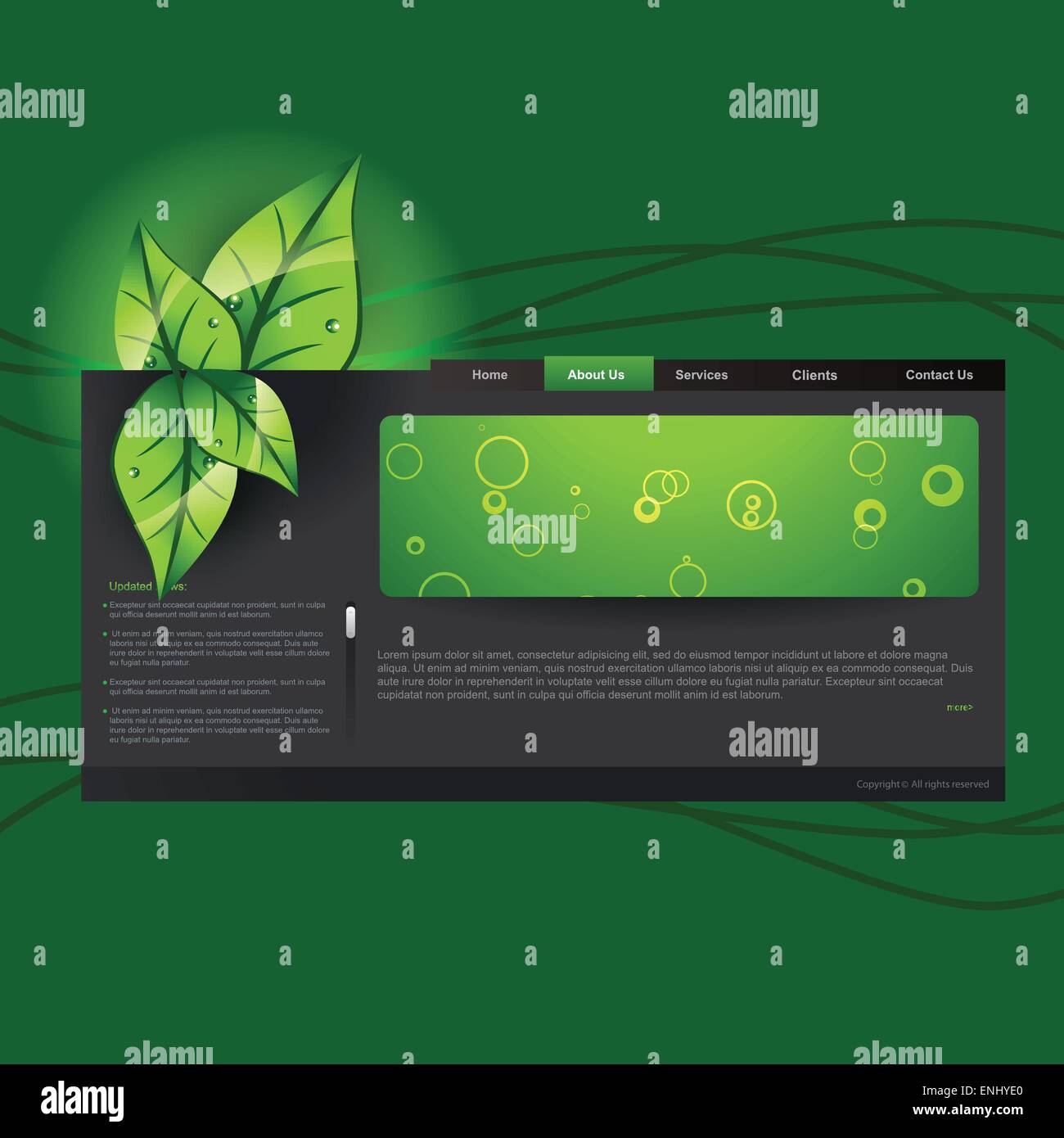 vector eco web template Stock Vector Image & Art - Alamy