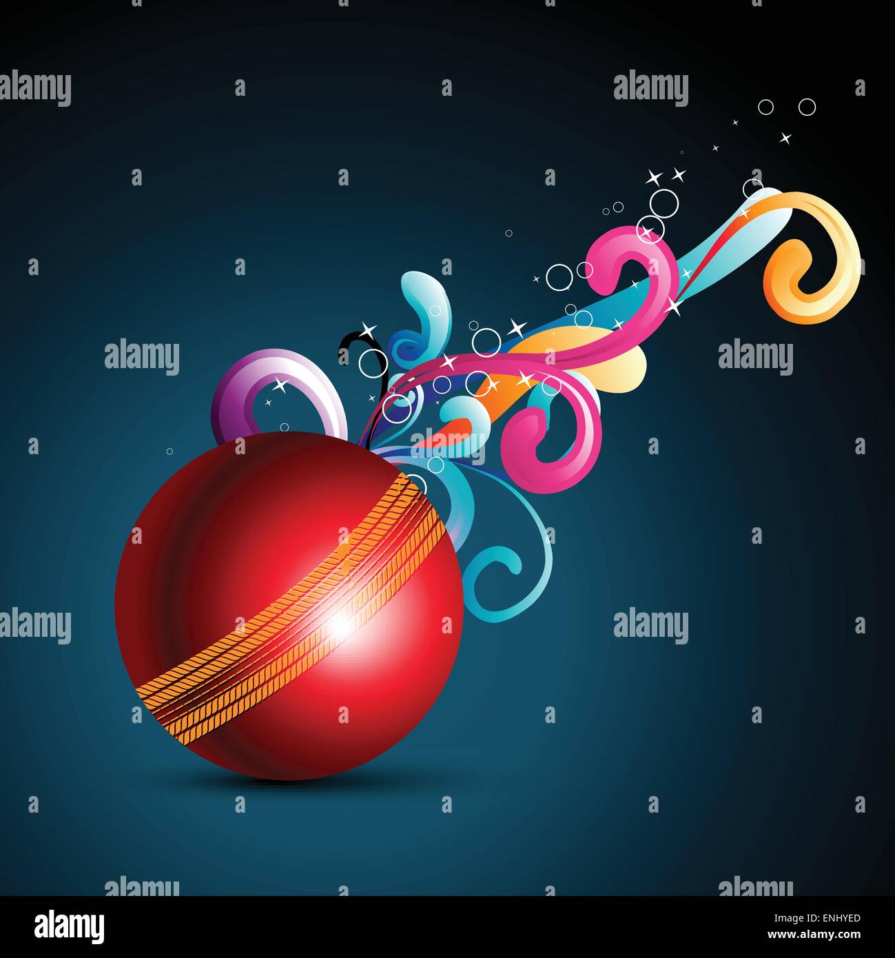 abstract ball background with floral coming out Stock Vector Image ...