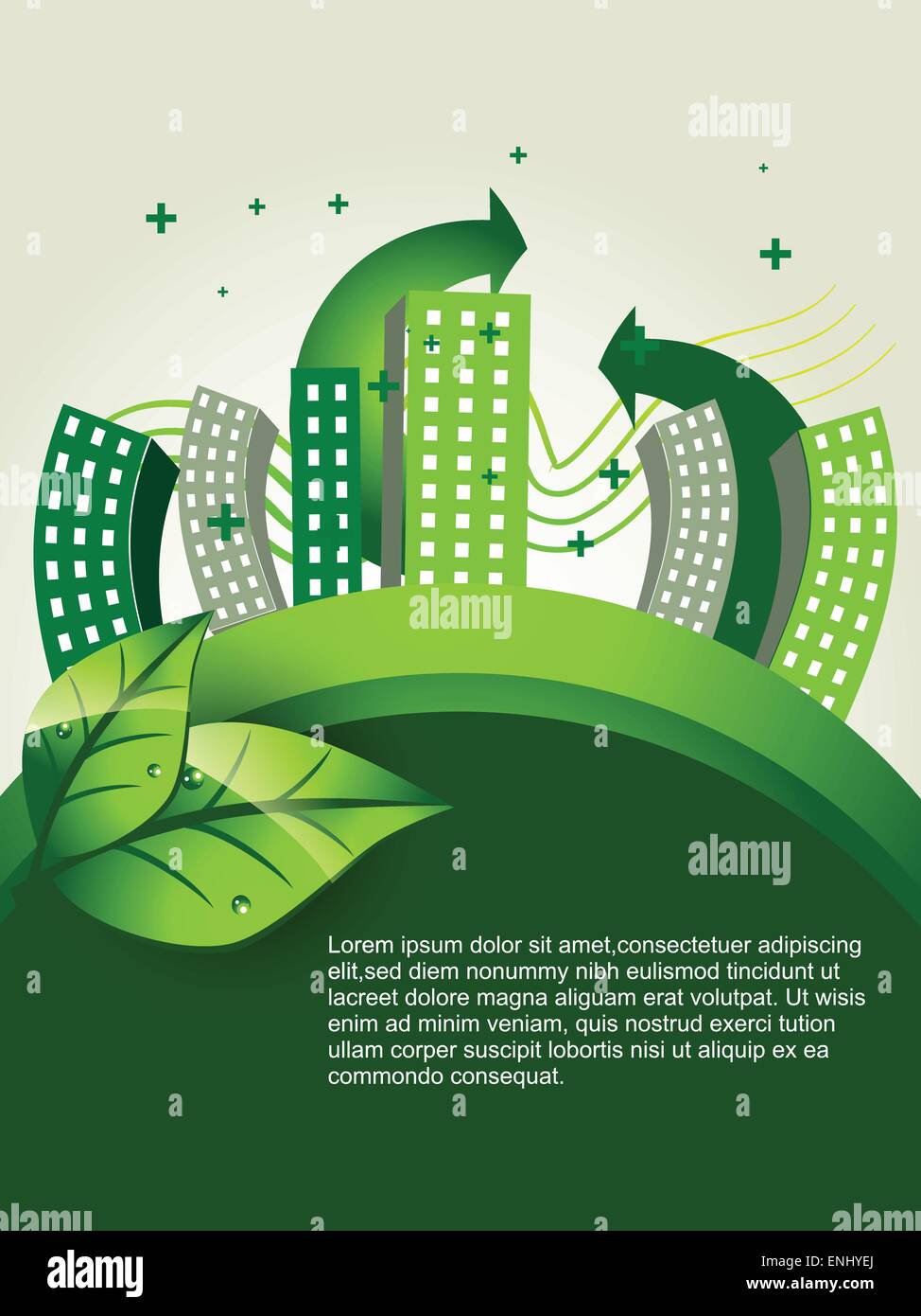 vector green city concept art Stock Vector Image & Art - Alamy