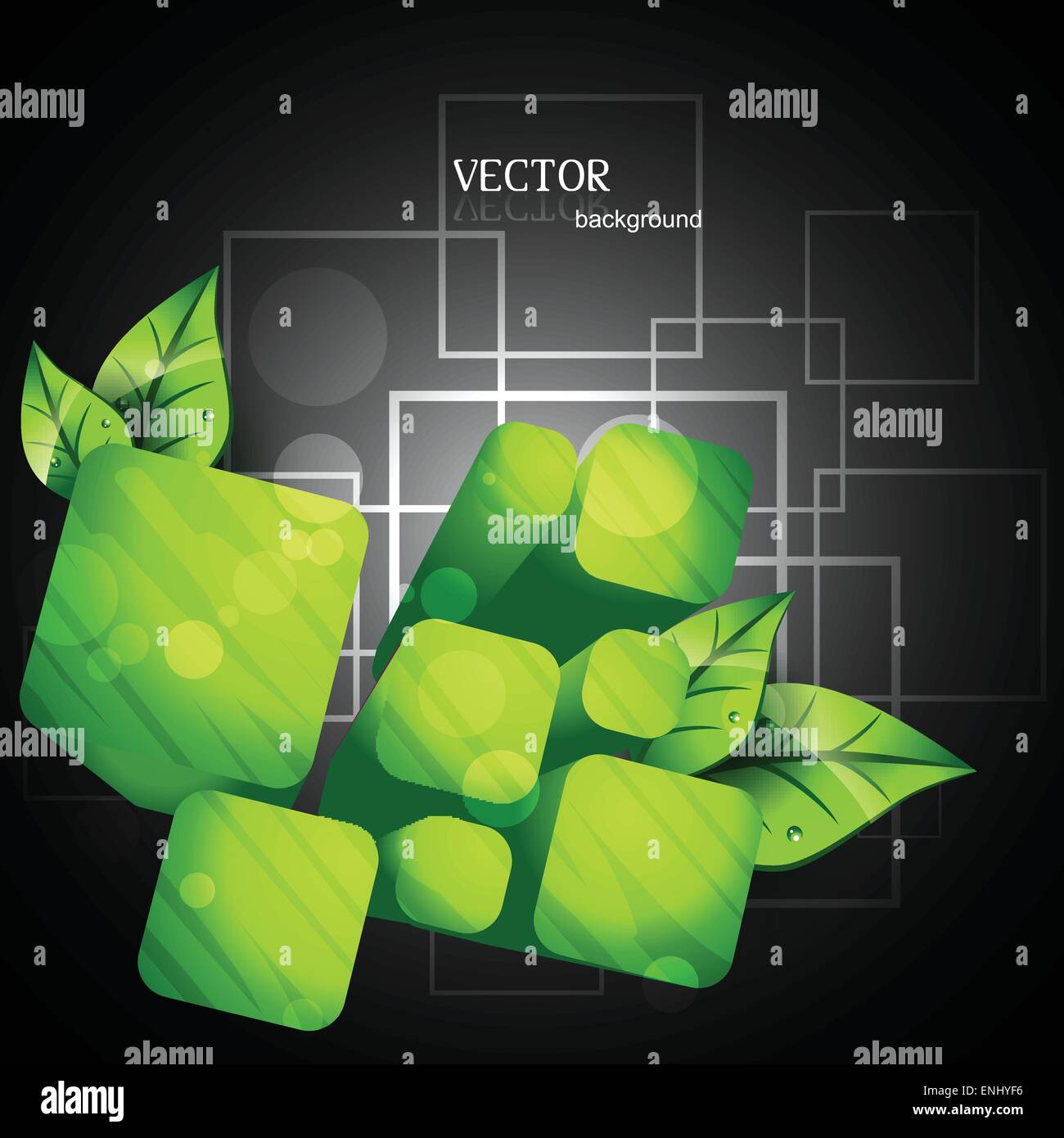 vector leaf background design Stock Vector Image & Art - Alamy