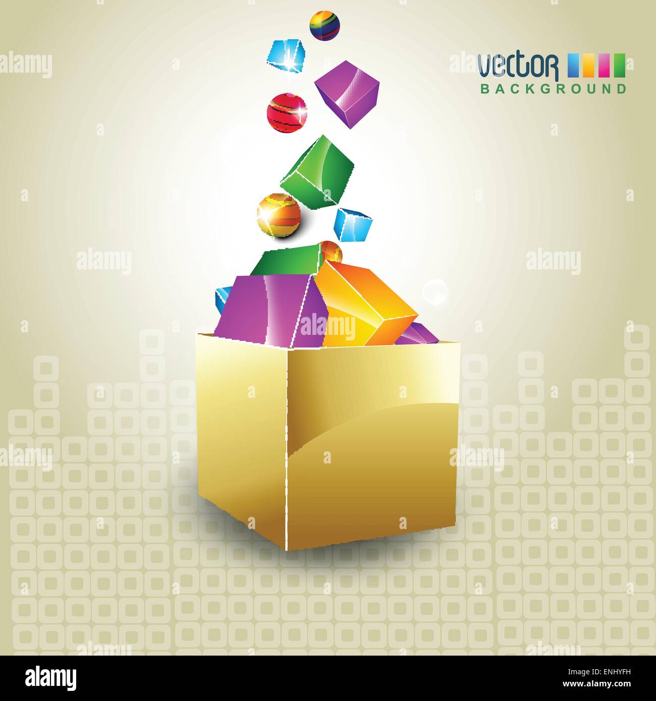 Box cubes Stock Vector Images - Alamy