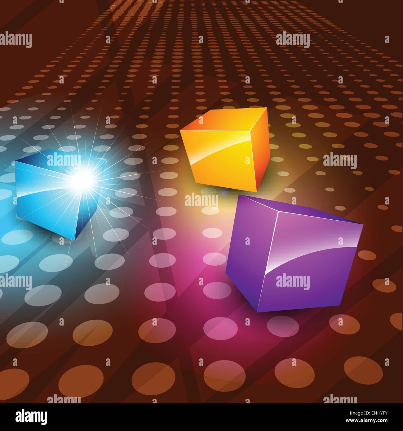 stylish shiny 3d boxes vector background Stock Vector Image & Art - Alamy