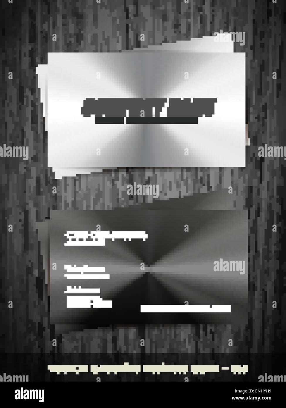 metallic style business card design Stock Vector Image & Art - Alamy