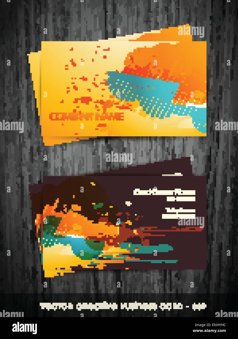 colorful creative business card design art Stock Vector Image & Art - Alamy
