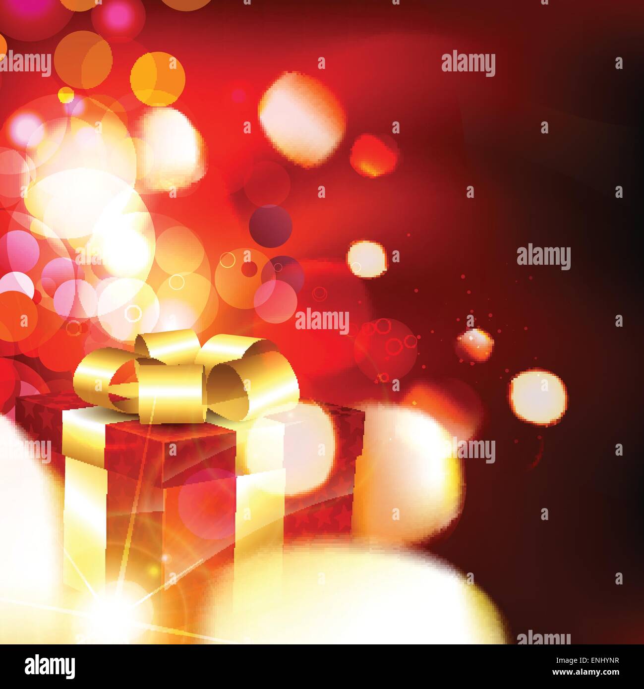 shiny christmas gift box glowing background Stock Vector Image & Art ...
