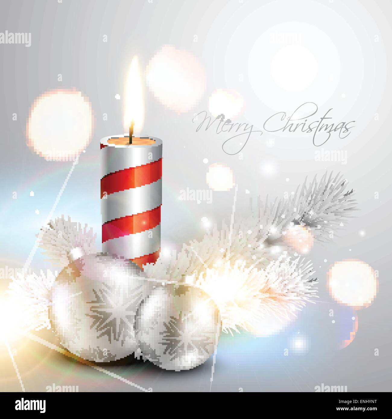 beautiful silver christmas vector background Stock Vector Image & Art ...