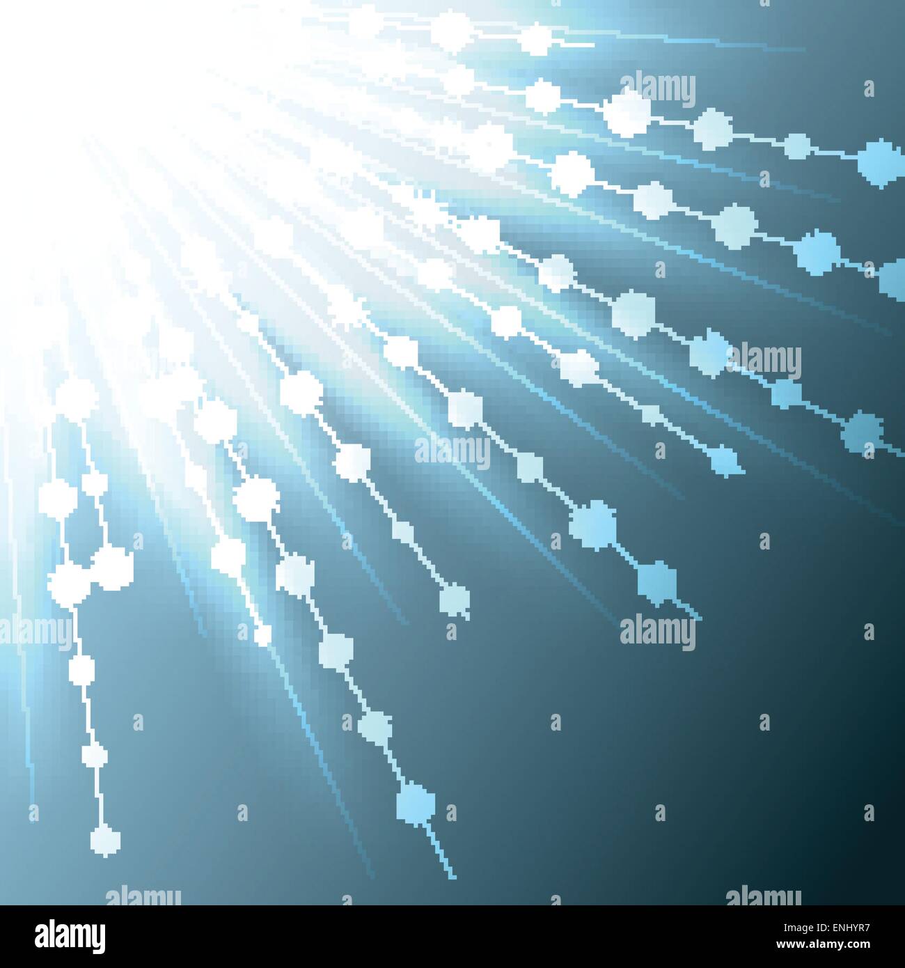 beautiful blue rays vector background Stock Vector Image & Art - Alamy