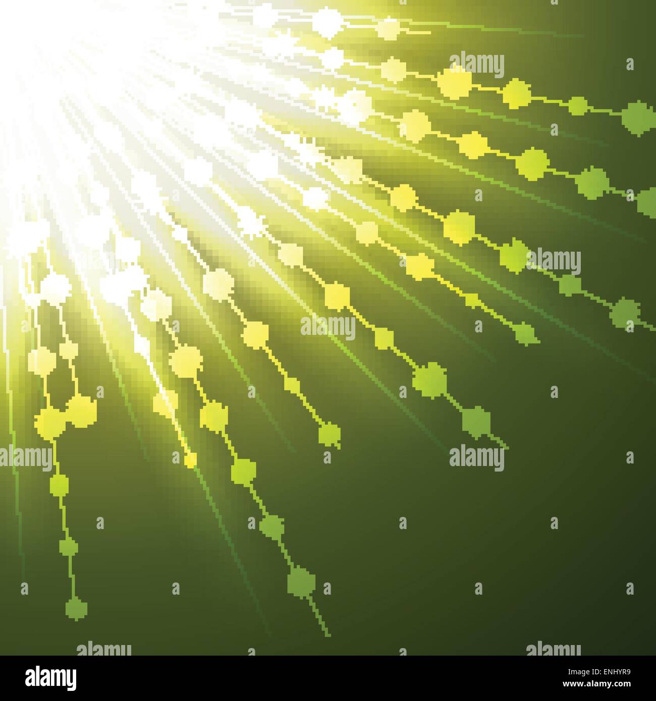 beautiful green rays vector background Stock Vector Image & Art - Alamy