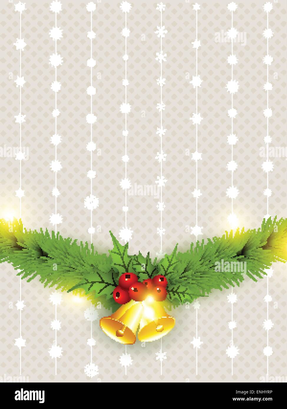 shiny merry christmas bell with space for your text Stock Vector Image ...