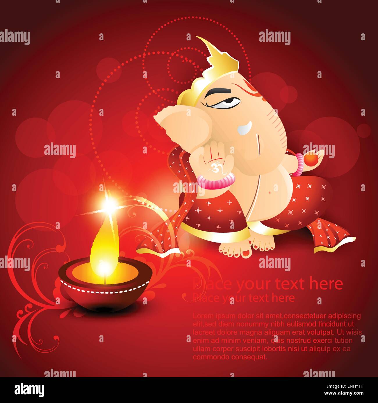 Red ganesh Stock Vector Images - Alamy