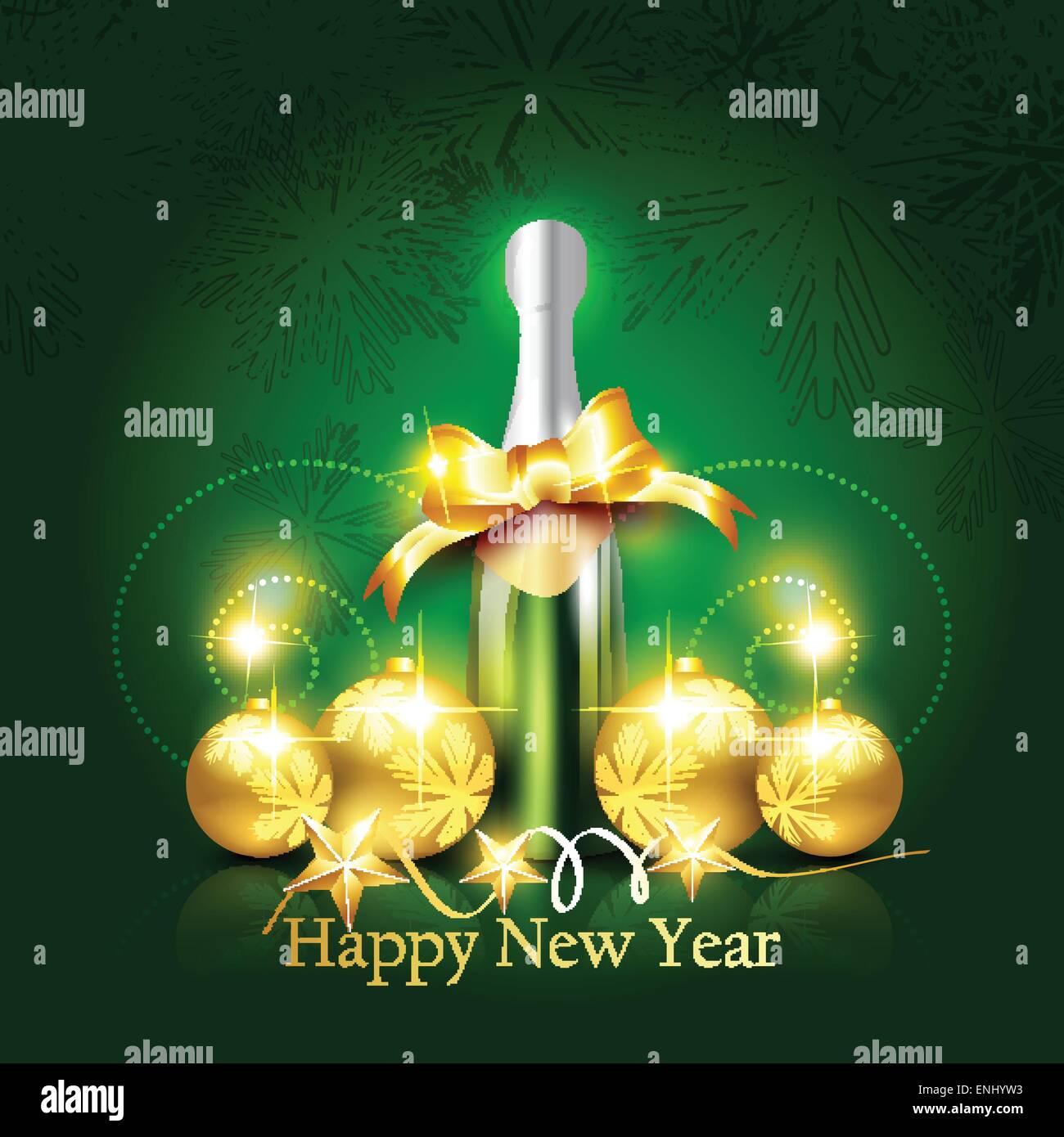 vector new year party illustration Stock Vector Image & Art - Alamy