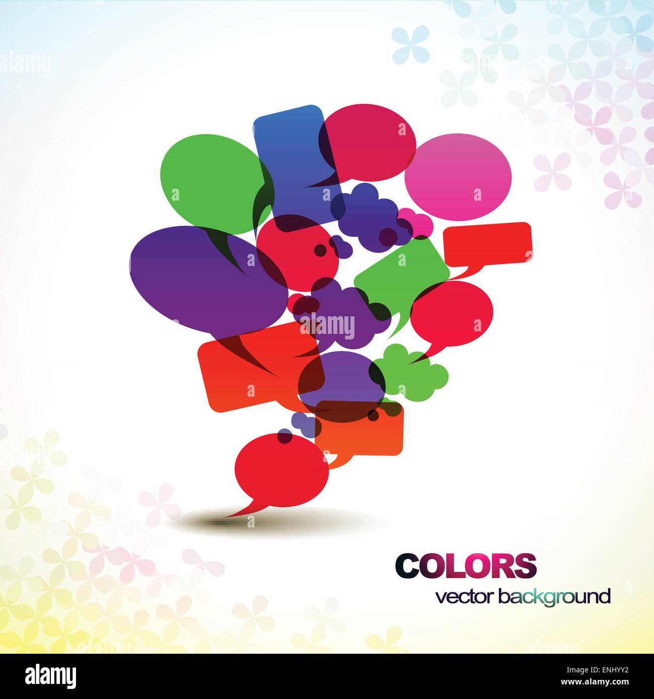 vector chat bubbles design art Stock Vector Image & Art - Alamy