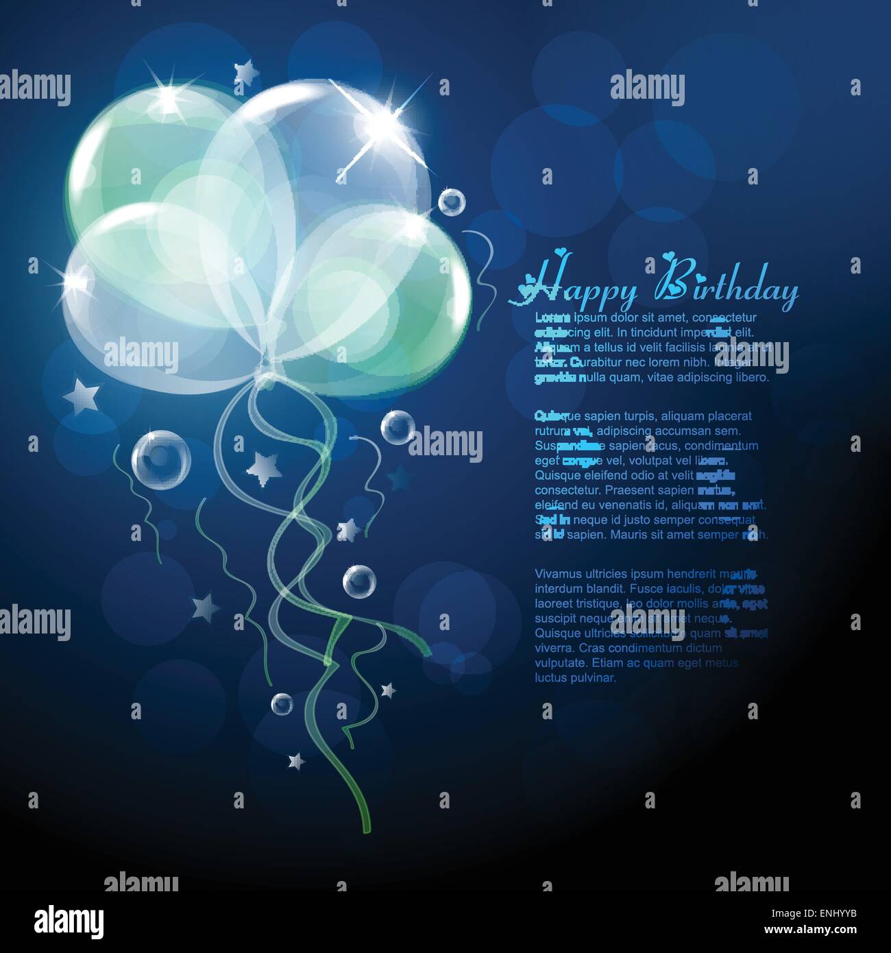 beautiful vector balloons design background Stock Vector Image & Art ...