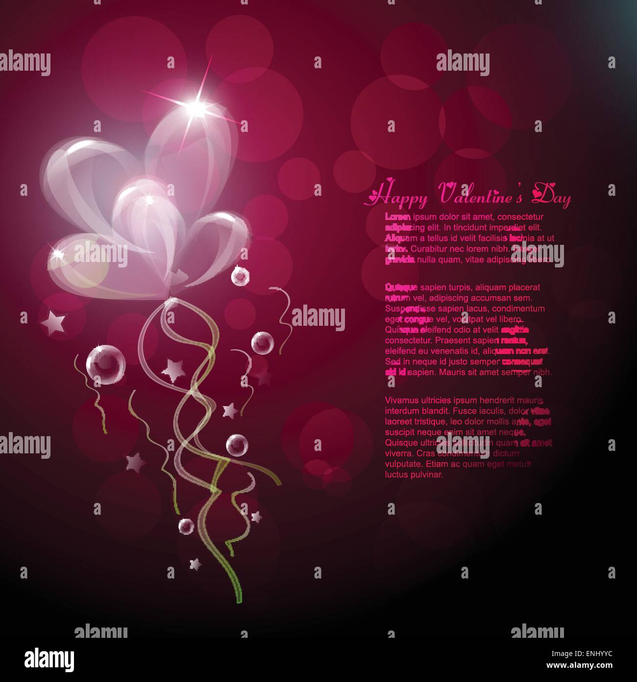 vector beautiful heart background design Stock Vector Image & Art - Alamy