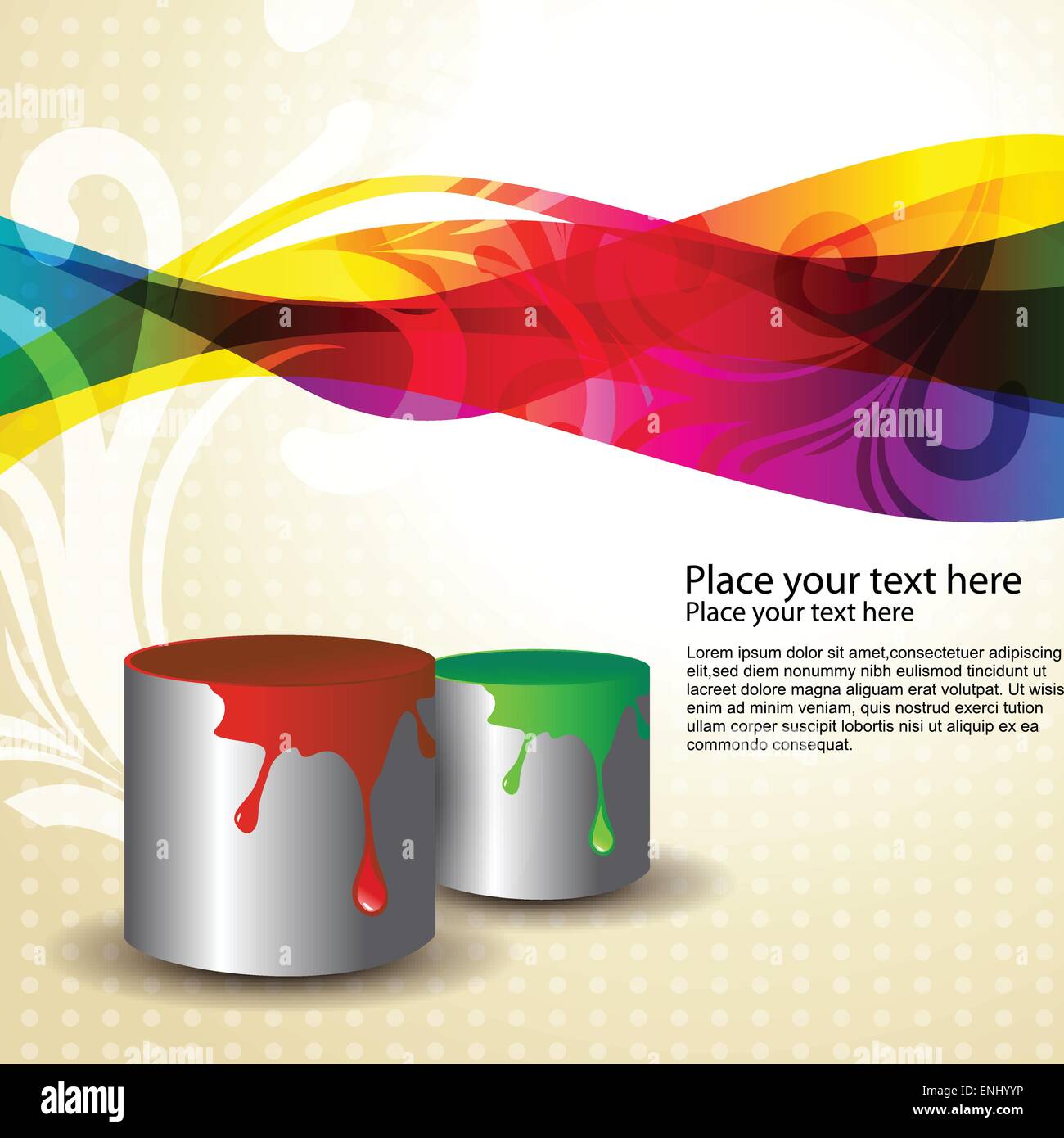 vector paint bucket with colors Stock Vector Image & Art - Alamy
