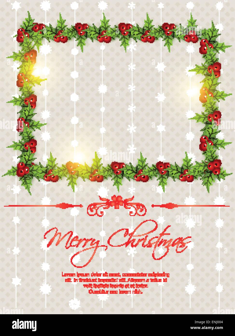 vector light christmas background with space for your text Stock Vector ...