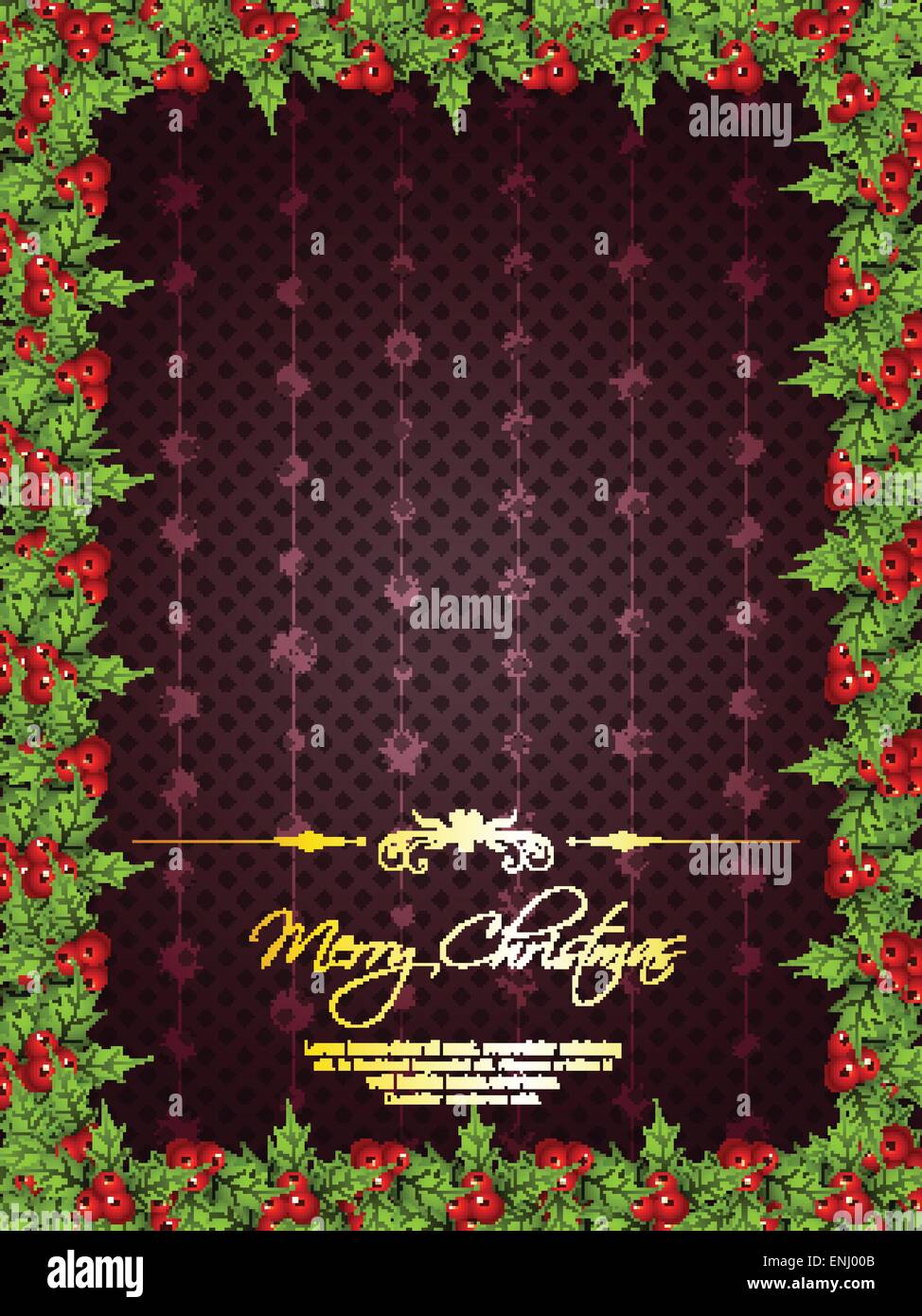 christmas border with space for your text Stock Vector Image & Art - Alamy