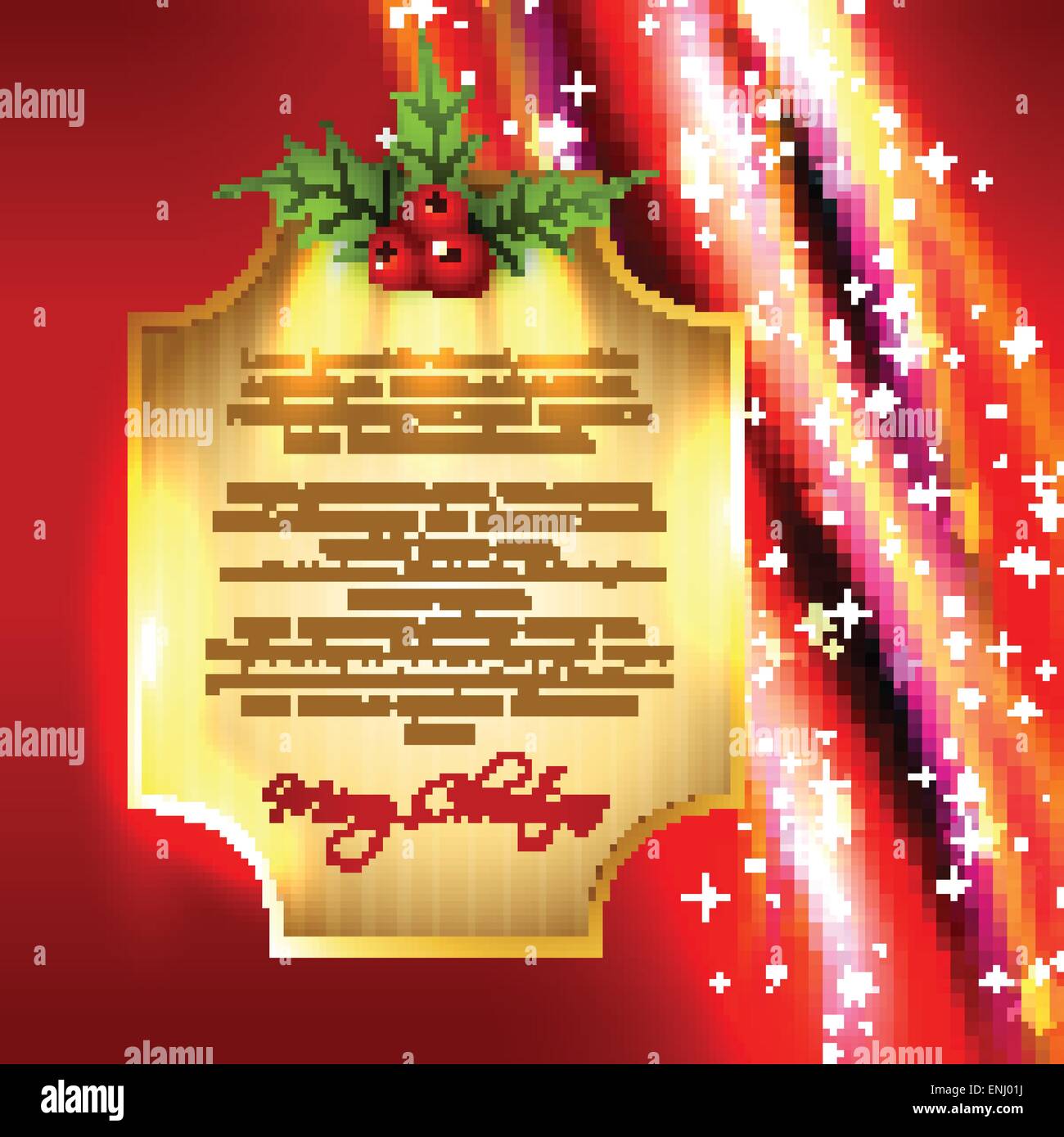 stylish glowing merry christmas background Stock Vector Image & Art - Alamy