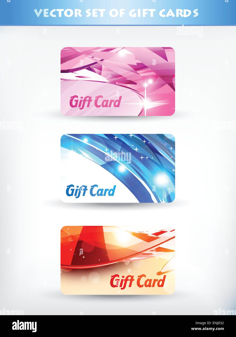vector set of gift cards 01 Stock Vector Image & Art - Alamy